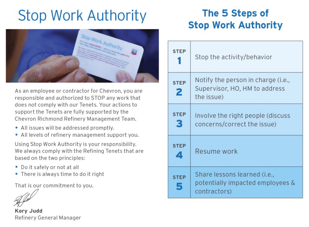 The Power of "Stop Work Authority" - Richmond Standard