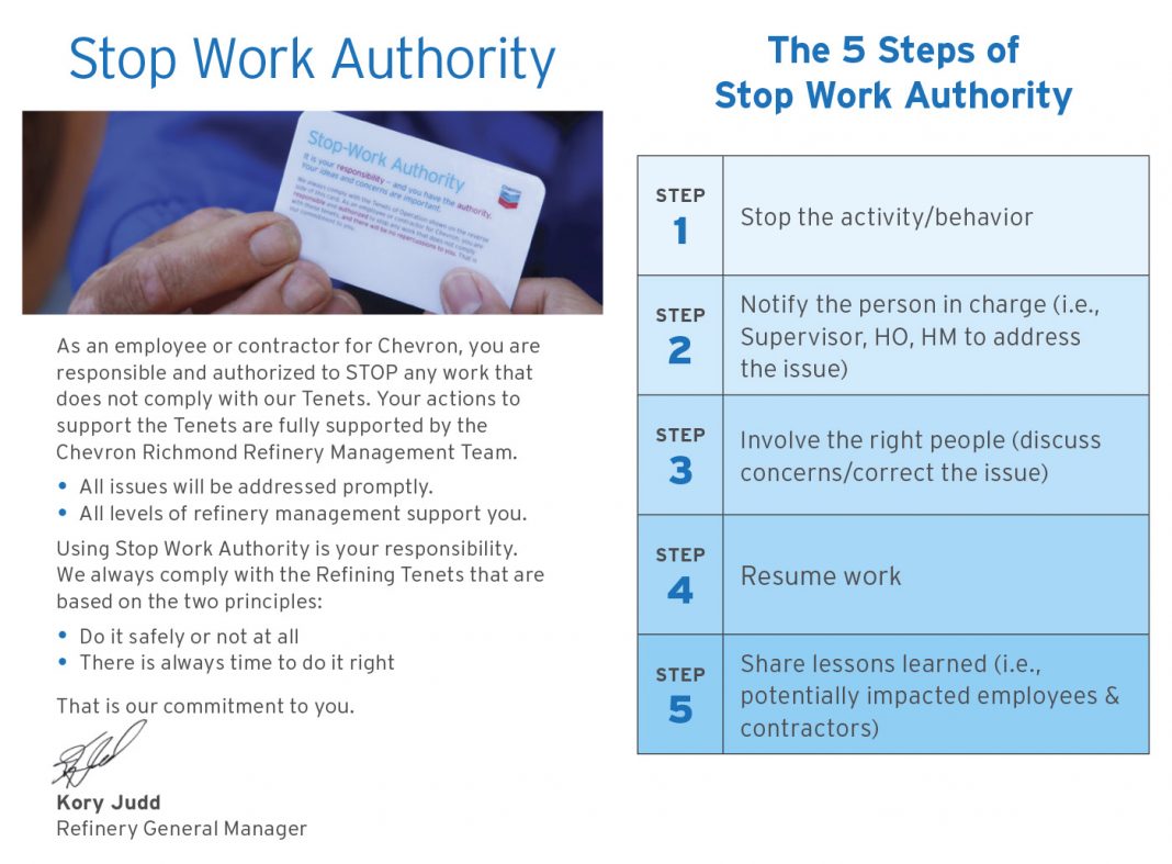 The Power of "Stop Work Authority" - Richmond Standard