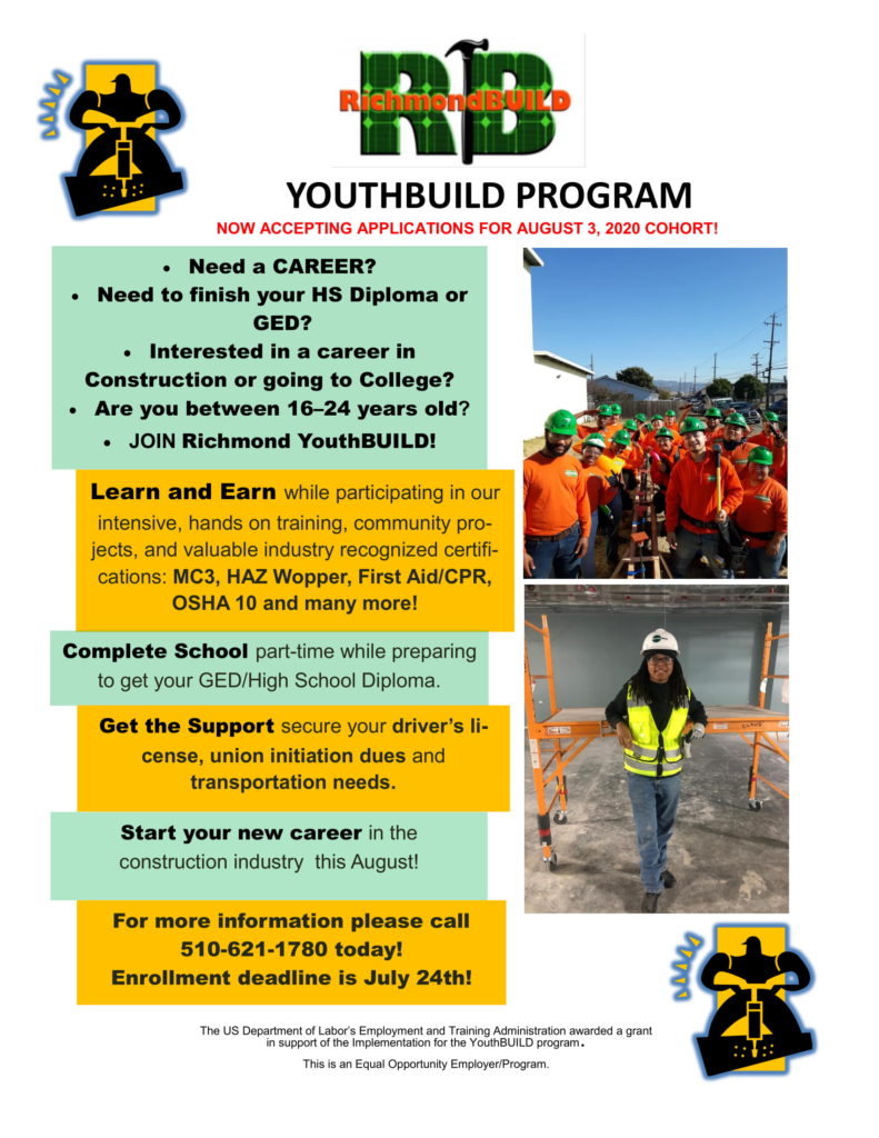 Richmond YouthBUILD program seeks applicants for Aug. 3 cohort ...