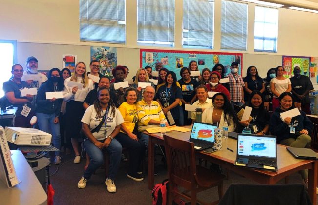 Richmond Rotary delivers $100 checks to all Peres Elementary teachers ...