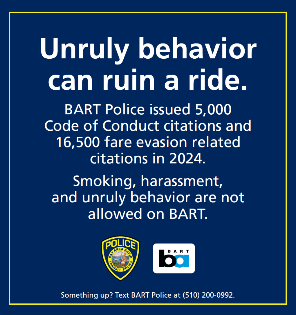 BART displays 400 posters targeting 'unruly behavior' - Richmond Standard