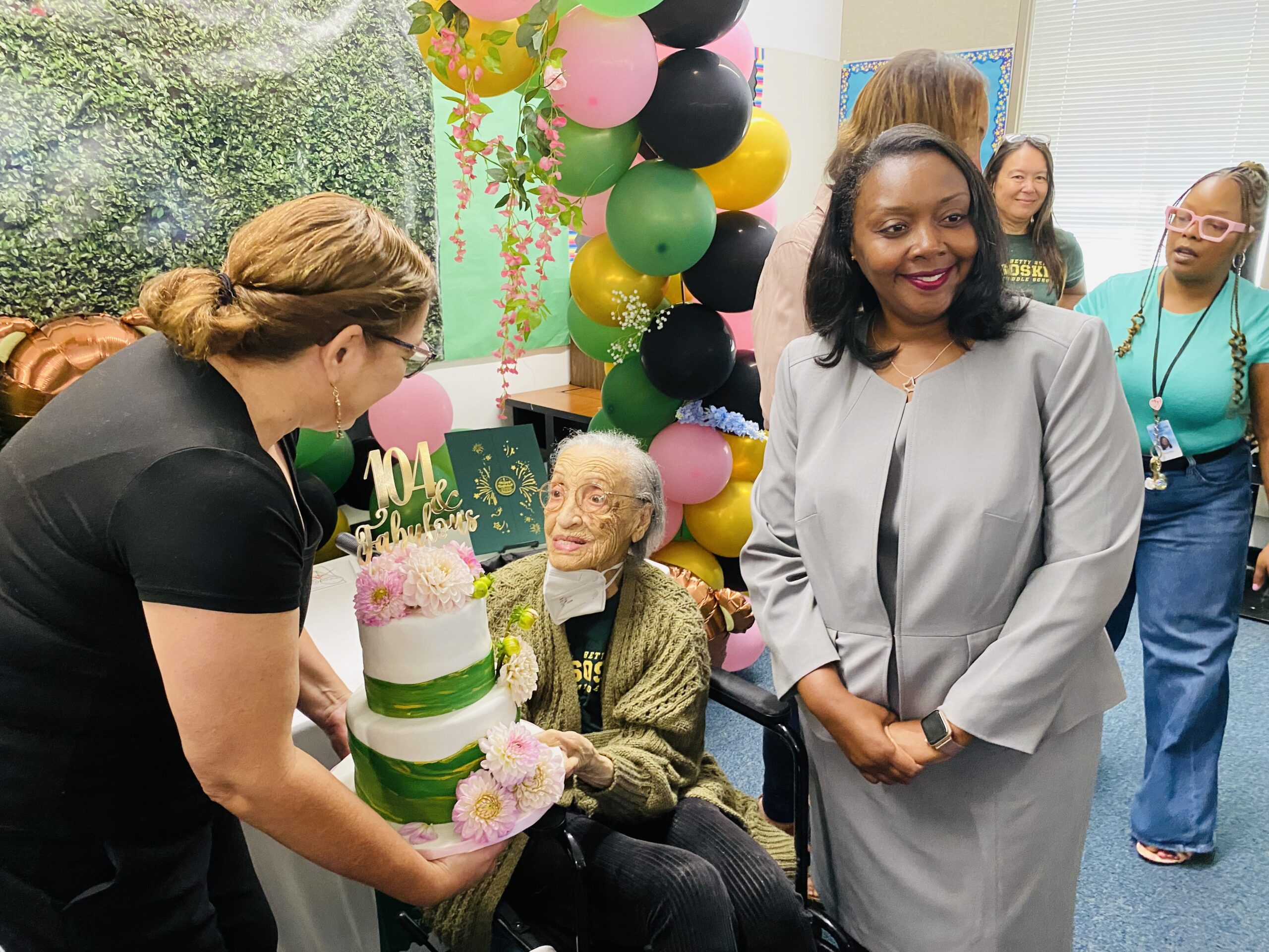 Betty Reid Soskin celebrates 104th birthday at namesake school ...